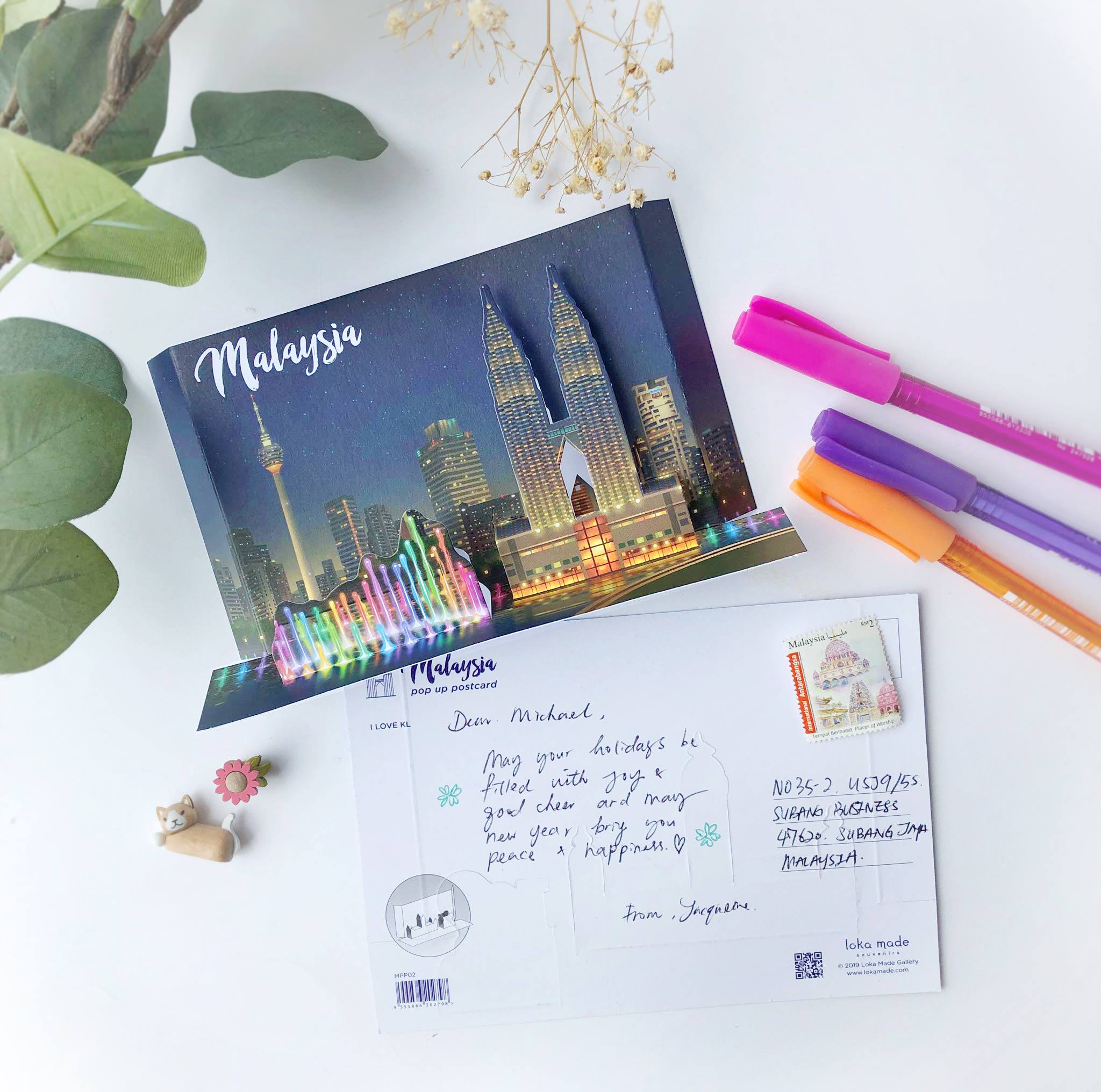 Malaysia Pop Up Postcards (Buy5Free1) – Loka Made