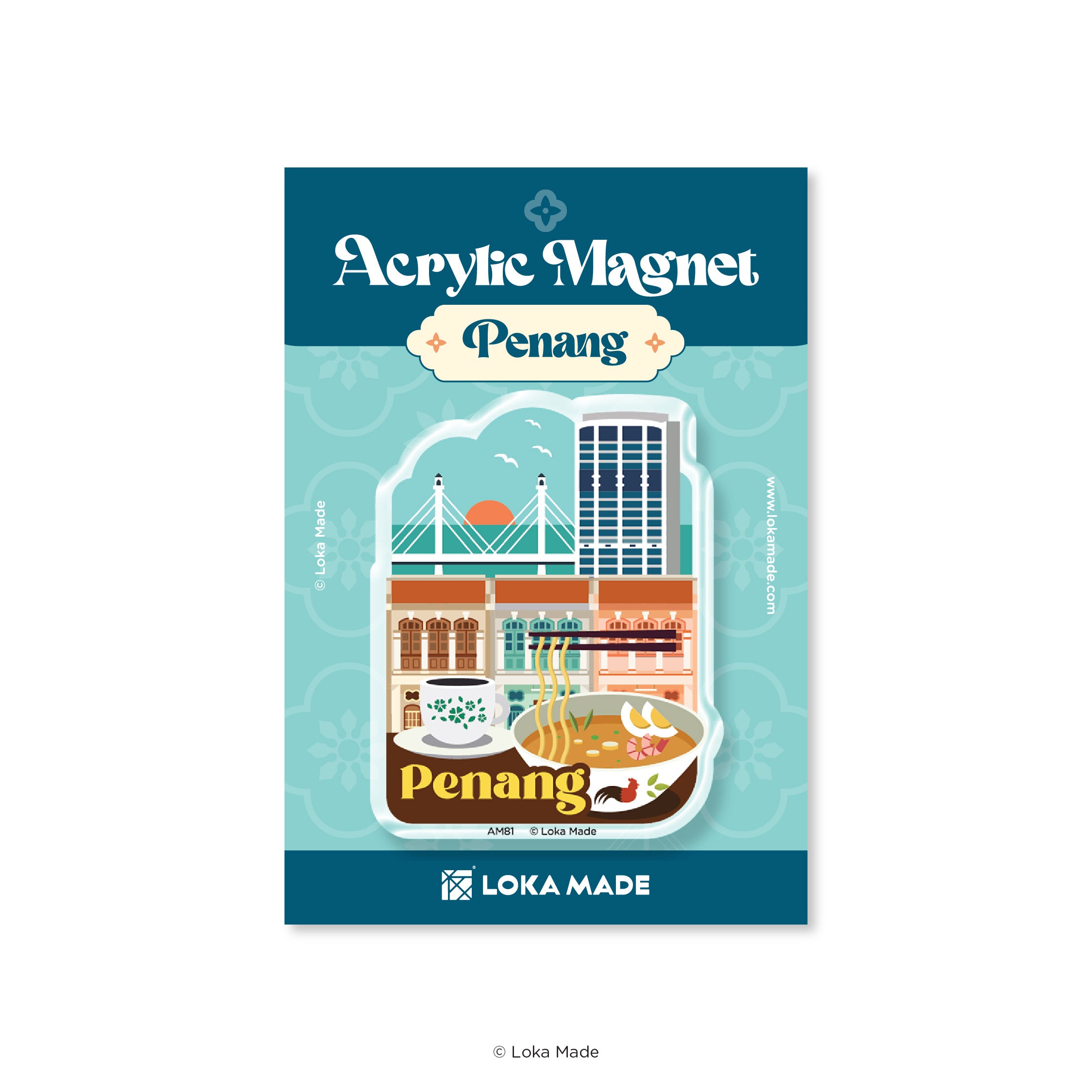 Acrylic Magnet: Penang Paradise | Loka Made