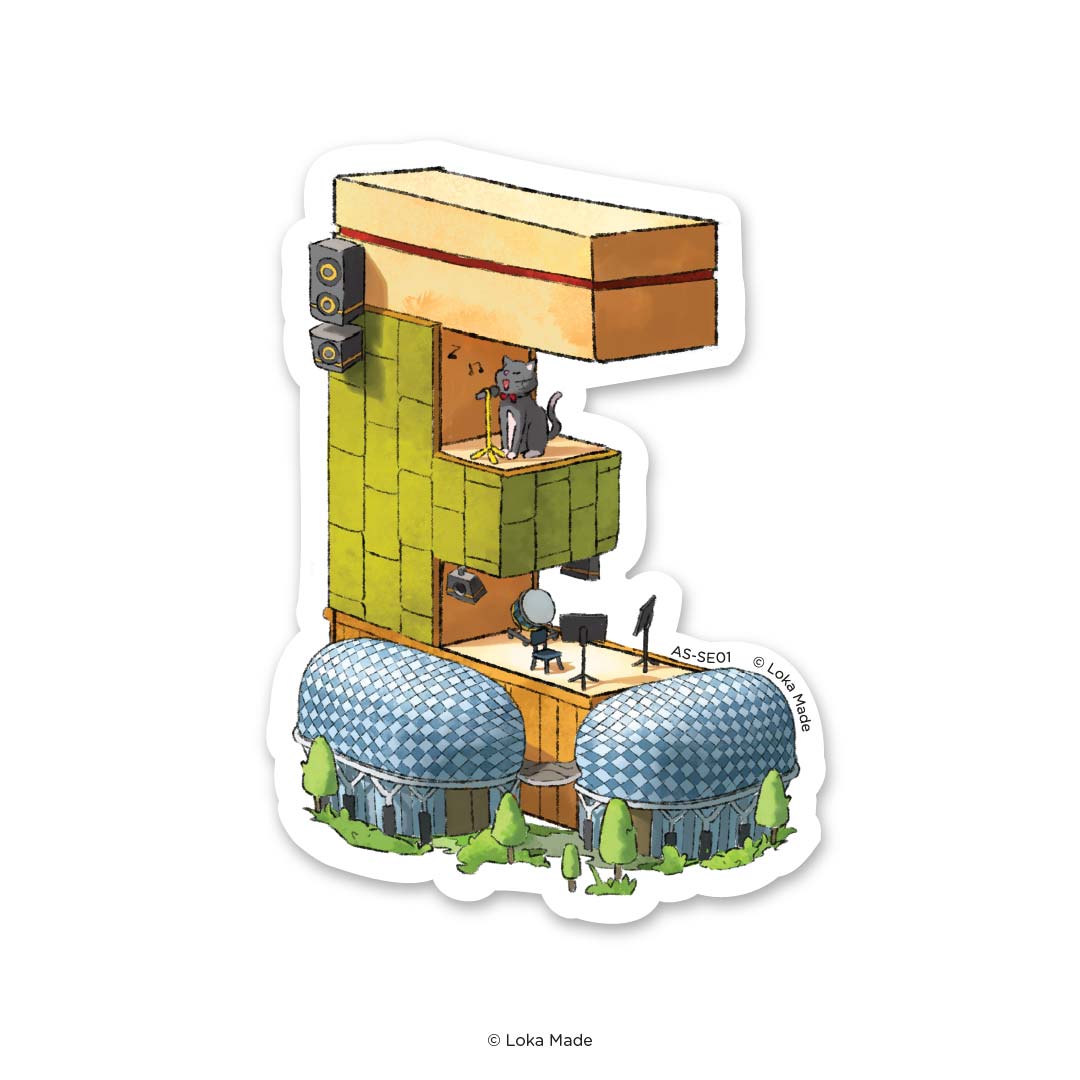 Luggage Sticker: Arts Bites Culture- Sticker E | Loka Made