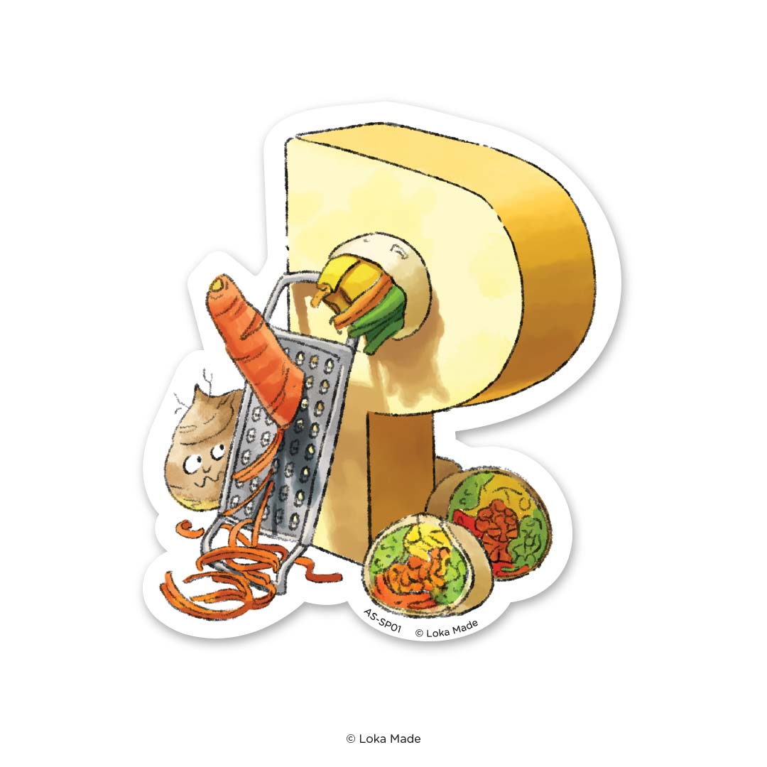 Luggage Sticker: Arts Bites Culture- Sticker P | Loka Made