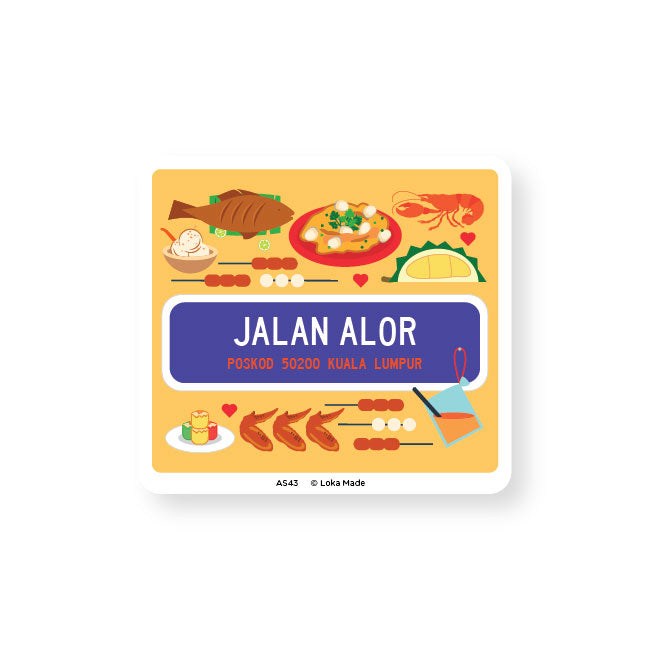 Luggage sticker: Jalan Jalan Cari Makan | Loka Made
