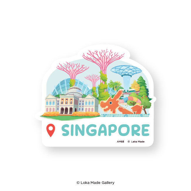 Luggage Sticker: Discovering Singapore | Loka Made
