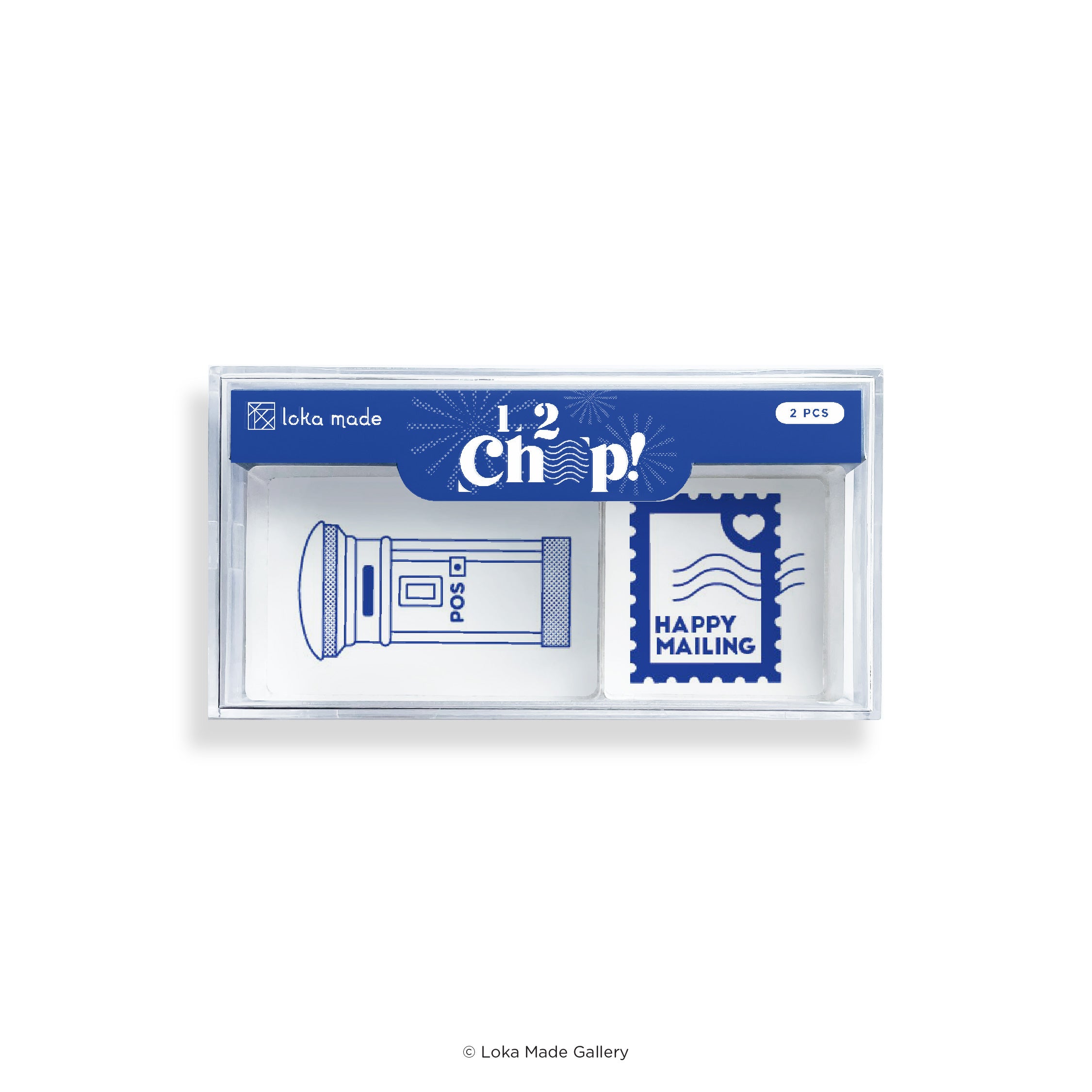 Loka Made 1,2,Chop! Acrylic Stamp - Pos Stamp