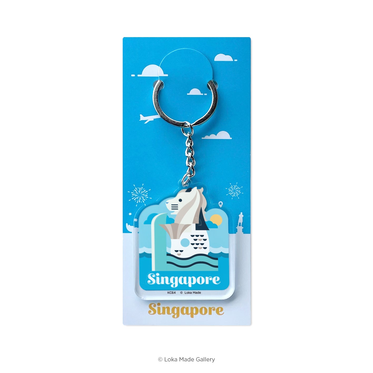 Keychain: The Majestic Merlion | Loka Made