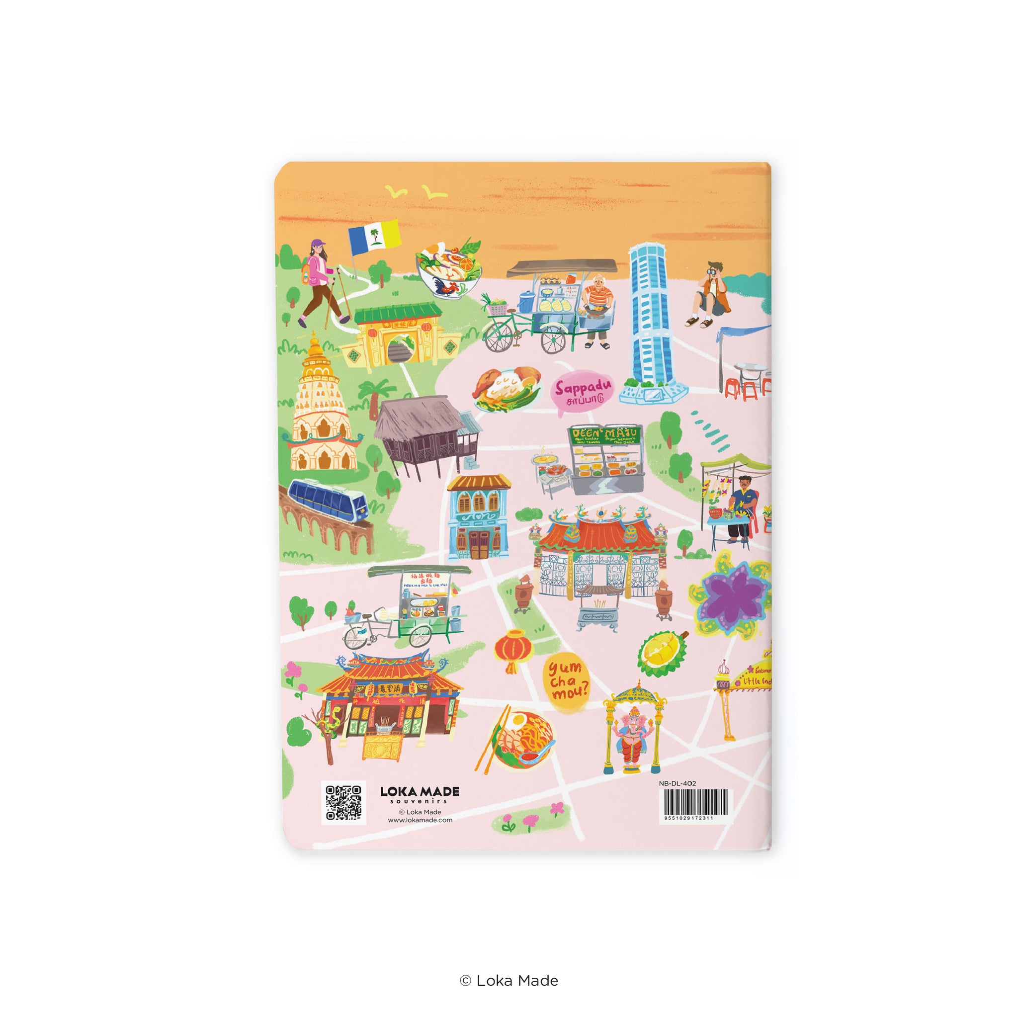Loka Made Notebook - Doodle Land: I Love George Town