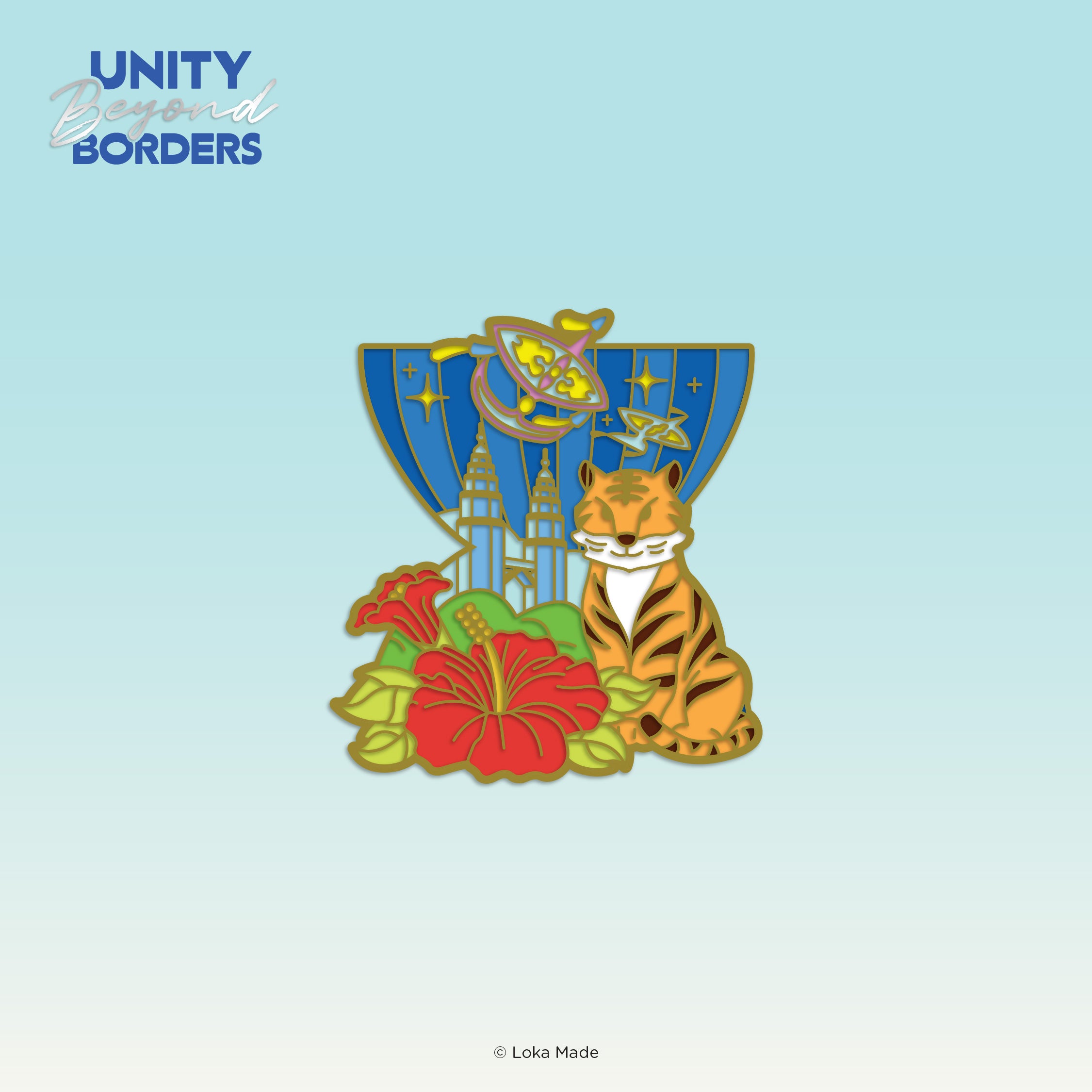 Loka Made Unity Beyond Borders 'Malaysia Urban Harmony' - Enamel Pin