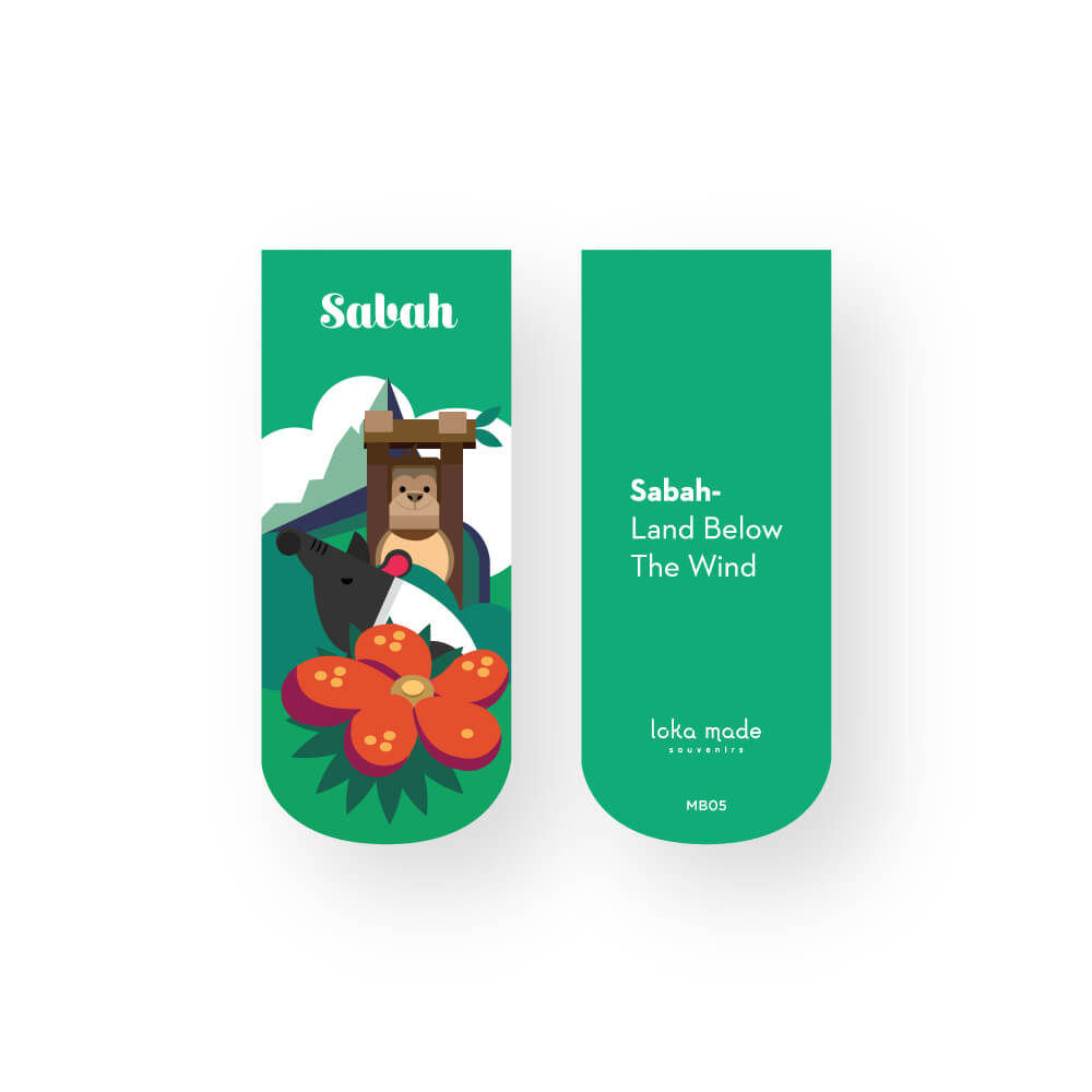 Loka Made Magnetic Bookmark: Sabah