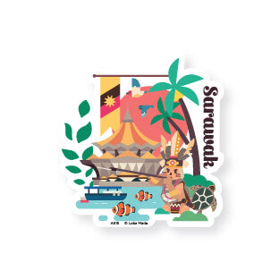 Luggage Sticker: From Sarawak, With Love | Loka Made