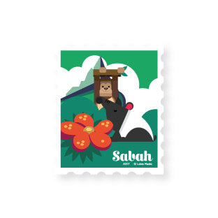 Luggage Sticker: Sabah | Loka Made