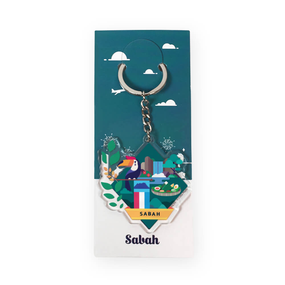 Keychain From Sabah, With Love – Loka Made
