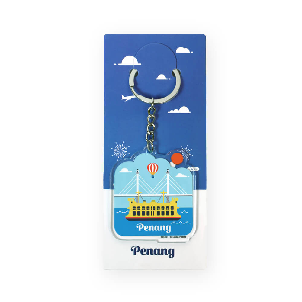 Bridging Cultures of Penang - Keychain – Loka Made