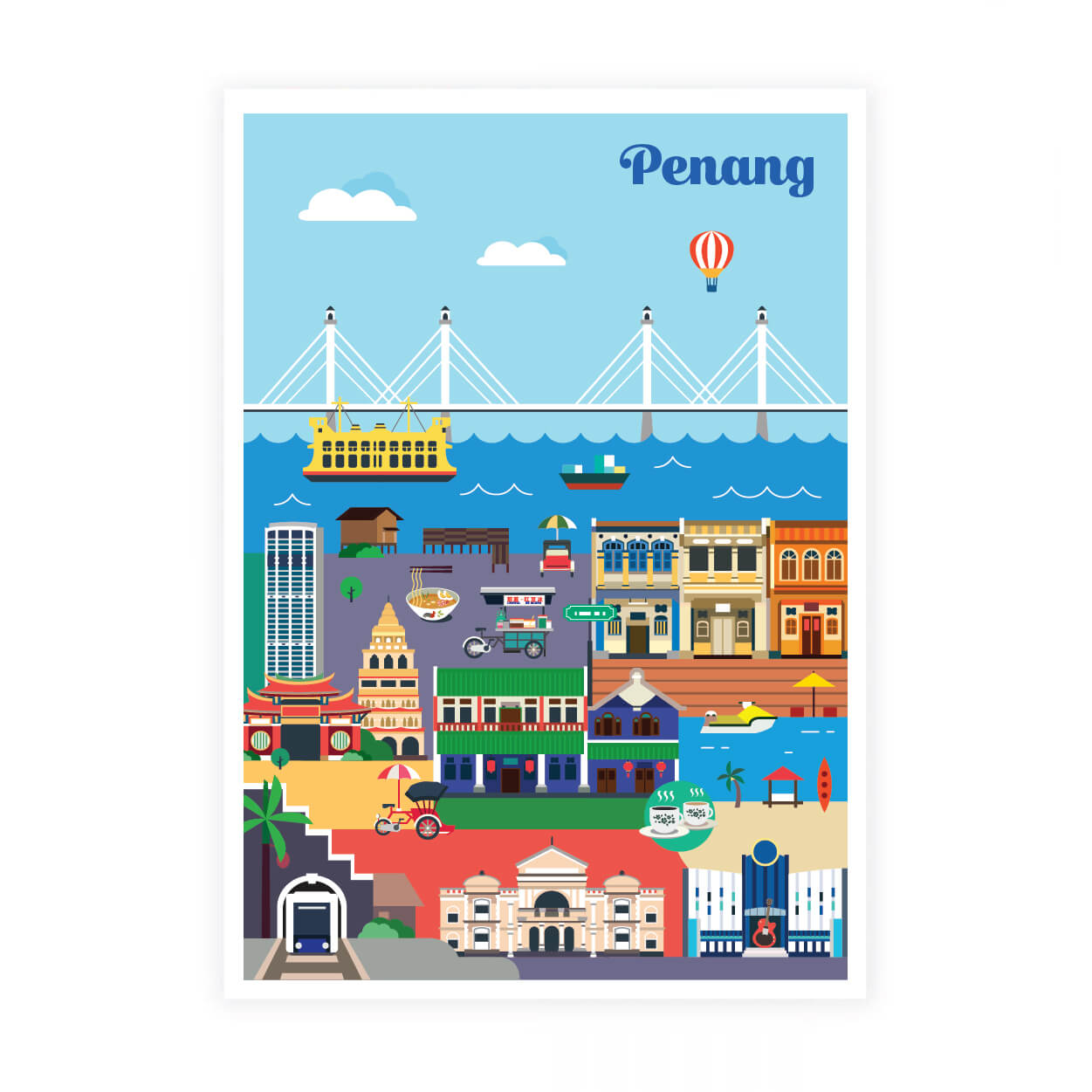 Loka Made Malaysia Series Postcard: Bridging Cultures in Penang