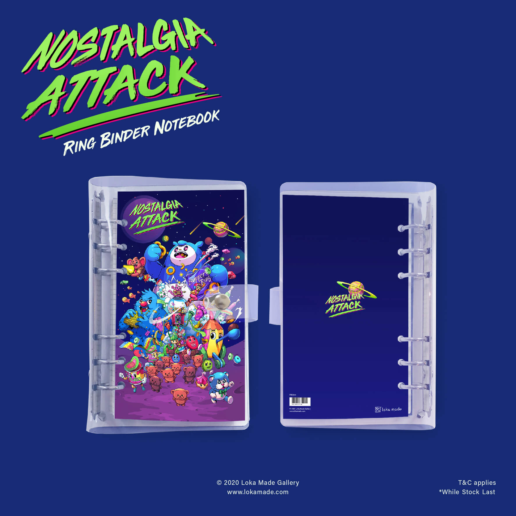 Loka Made Ring Binder Notebook - Nostalgia Attack