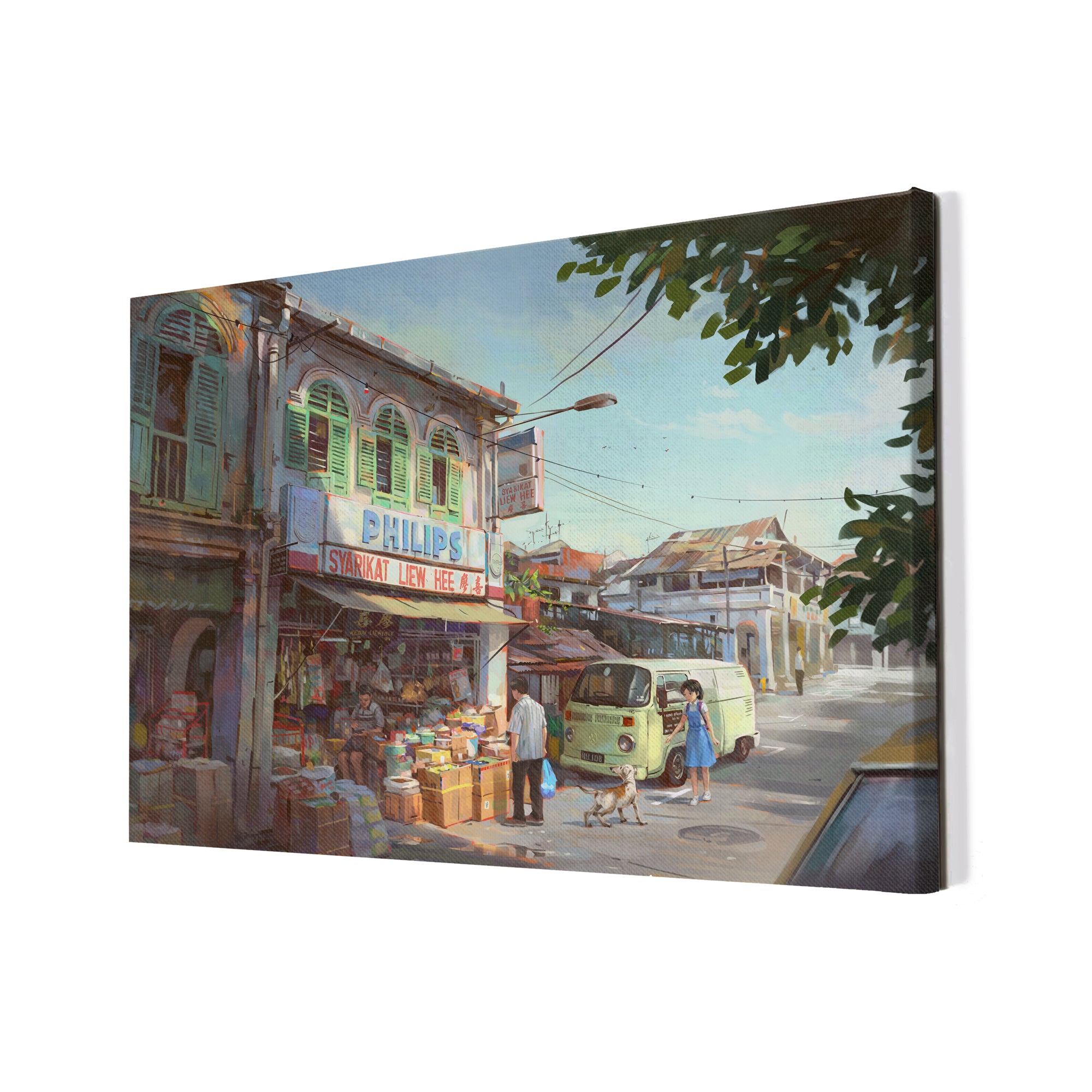 Loka Made Canvas Wall Art - Traditional Grocer Shop