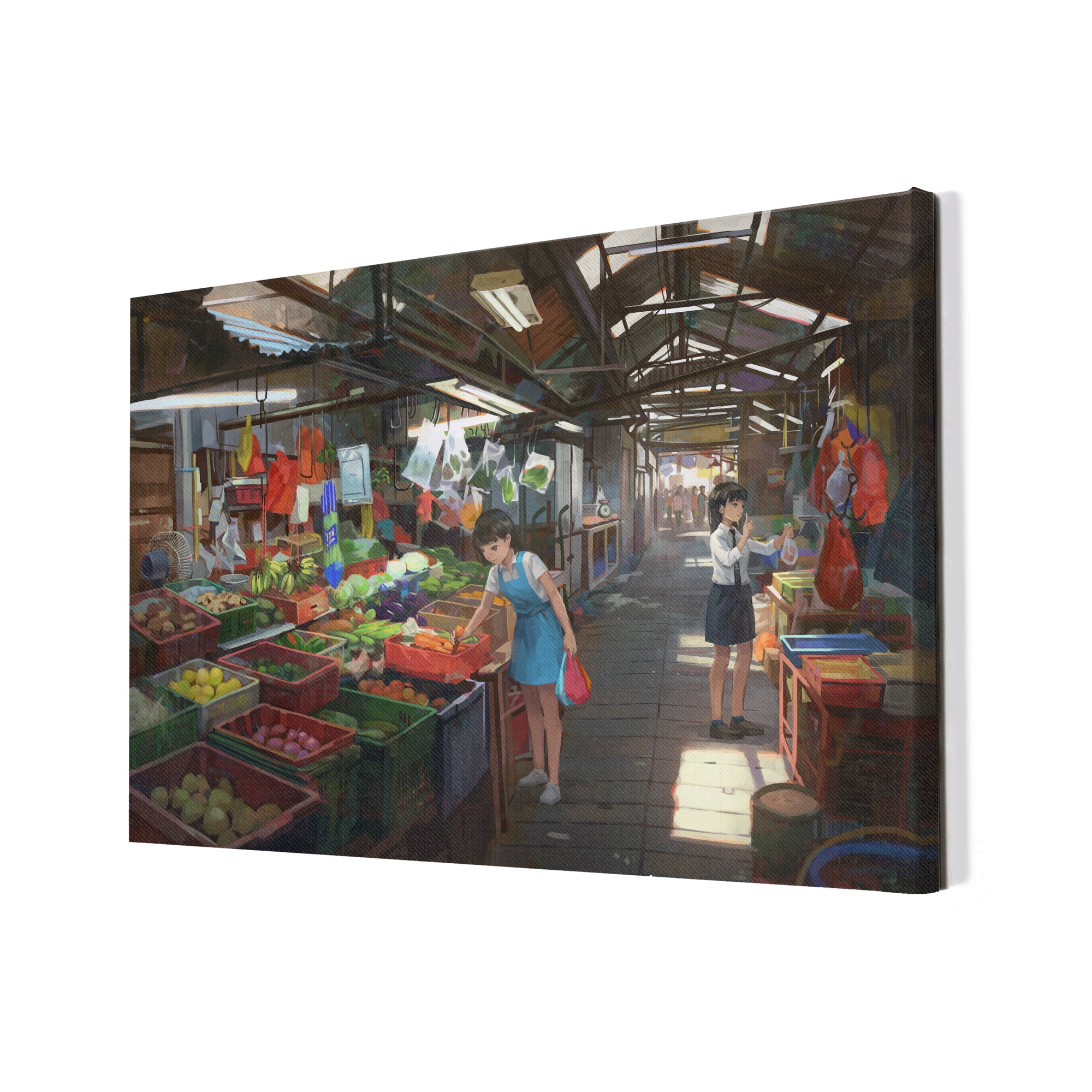 Loka Made Canvas Wall Art - Traditional Market