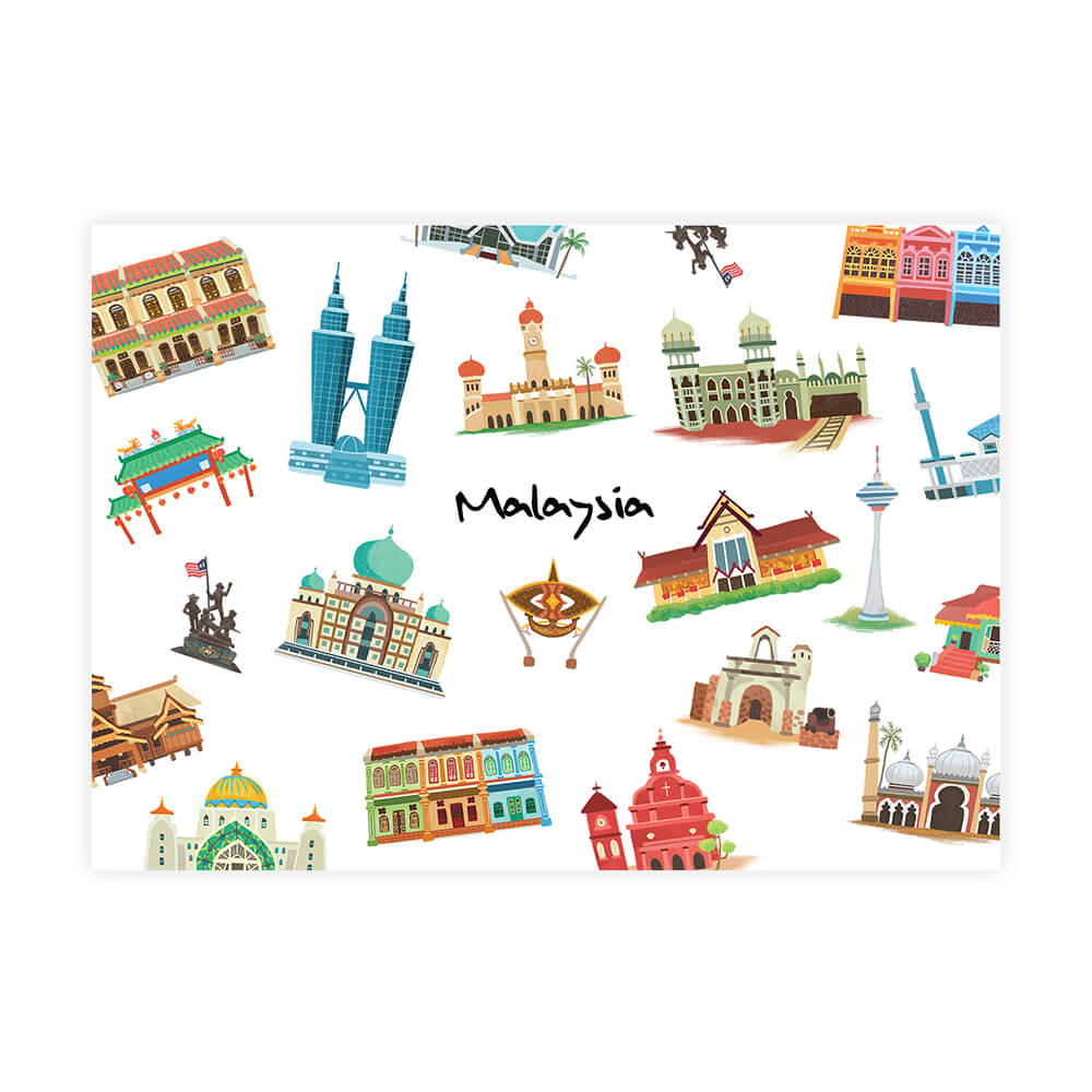 Loka Made Malaysia Series Postcard: Memory Land